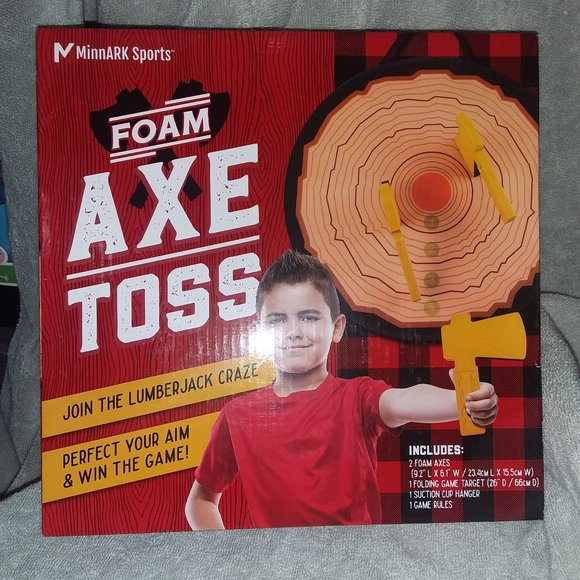 Minnark | Toys | Foam Axe Toss Game Foam And Velcro Ages 3 | Poshmark